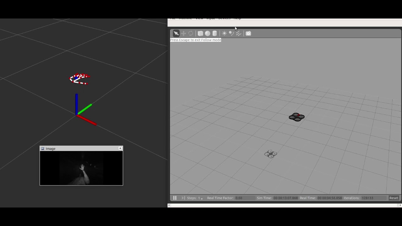 Controlling a quadrotor in Gazebo using a Leap Motion Sensor - YouTube