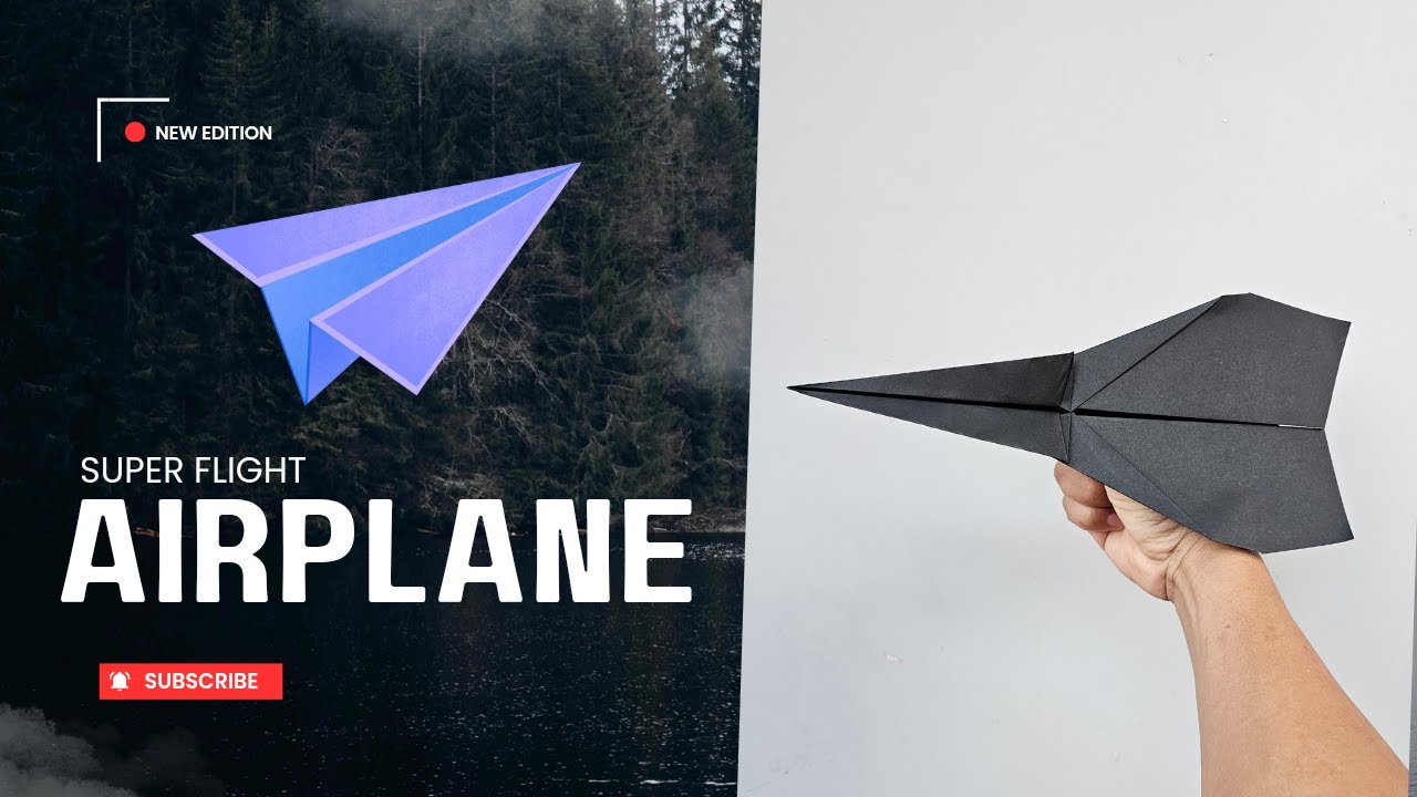 How To Make Paper Airplane that Fly Far || Papercraft Airplane Tutorial ...