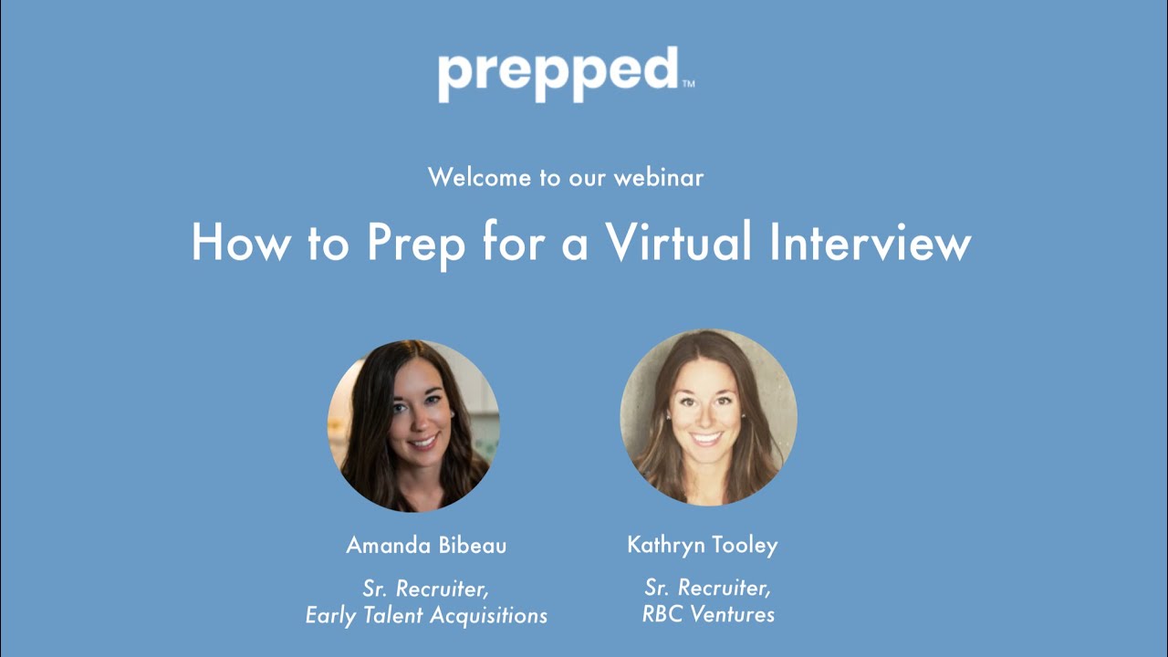 How to Prep for a Virtual Interview - YouTube