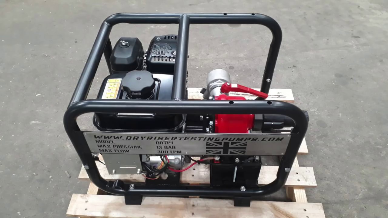 HIGH PRESSURE 13.8 BAR DRY RISER TEST PUMP ELECTRIC START 7HP - YouTube