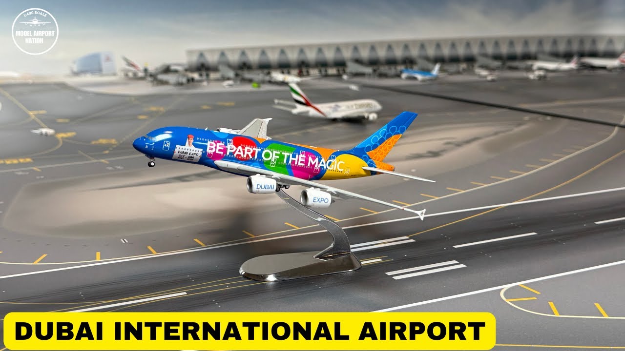 Introducing Dubai DXB 1:400 Scale Model Airport - YouTube