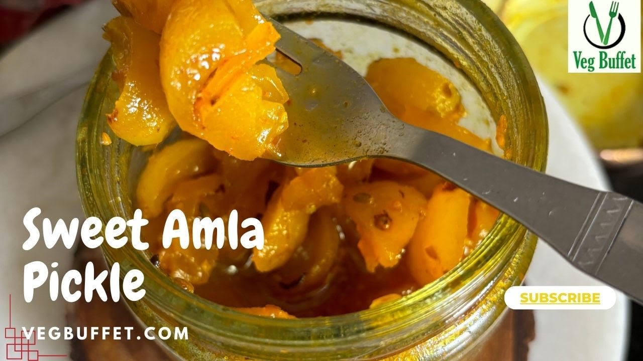 Sweet Amla Pickle Recipe- Indian Gooseberry Pickle- How To Make Amla ...