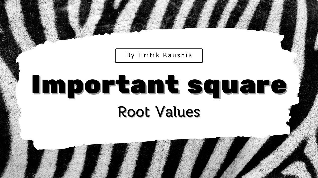 Important square root values #shorts - YouTube