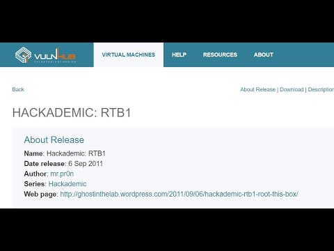 HACKADEMIC RTB1 CTF WALKTHORUGH - YouTube