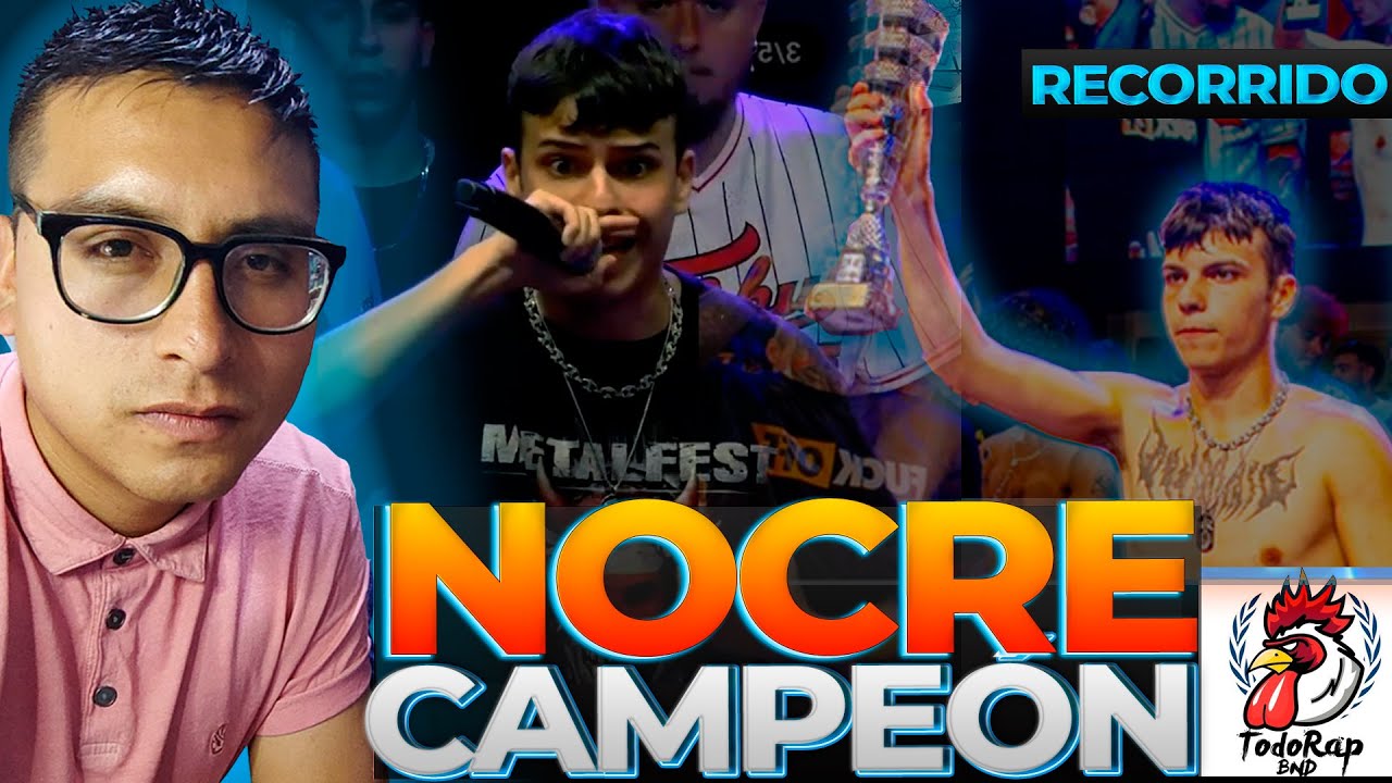 NOCRE CAMPEÓN🏆🥇BARRAS EMBLEMÁTICAS, FLOW y CONTENIDO🔥Reacción EN VIVO🤯 GRAND BATTLE RAP V ...