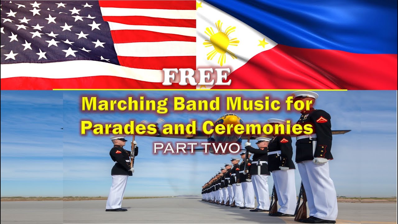 MARCHING BAND MUSIC FOR PARADES AND CEREMONIES (PART TWO) NO COPYRIGHT ...