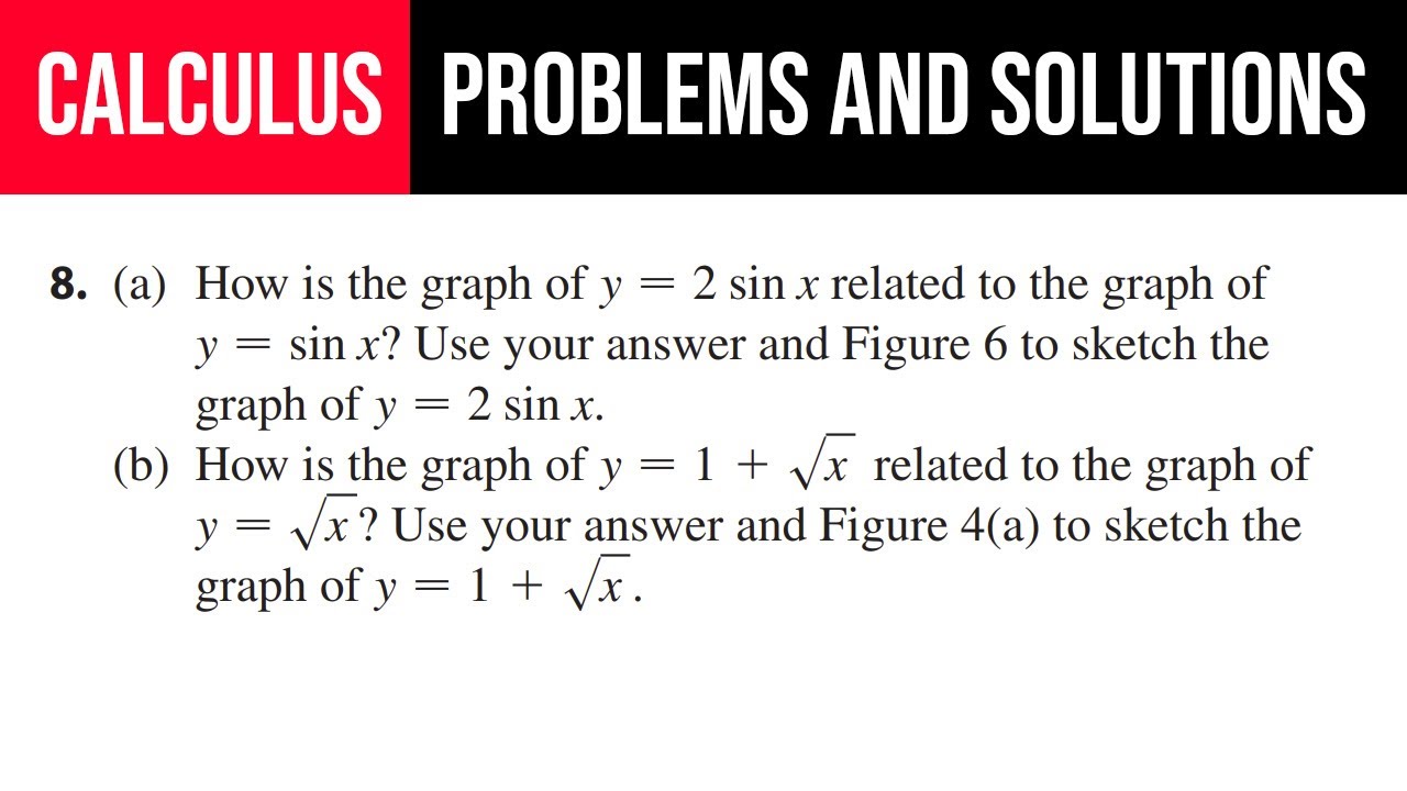 8 a How Is The Graph Of Y 2 Sin x Related To The Graph Of Y sin x