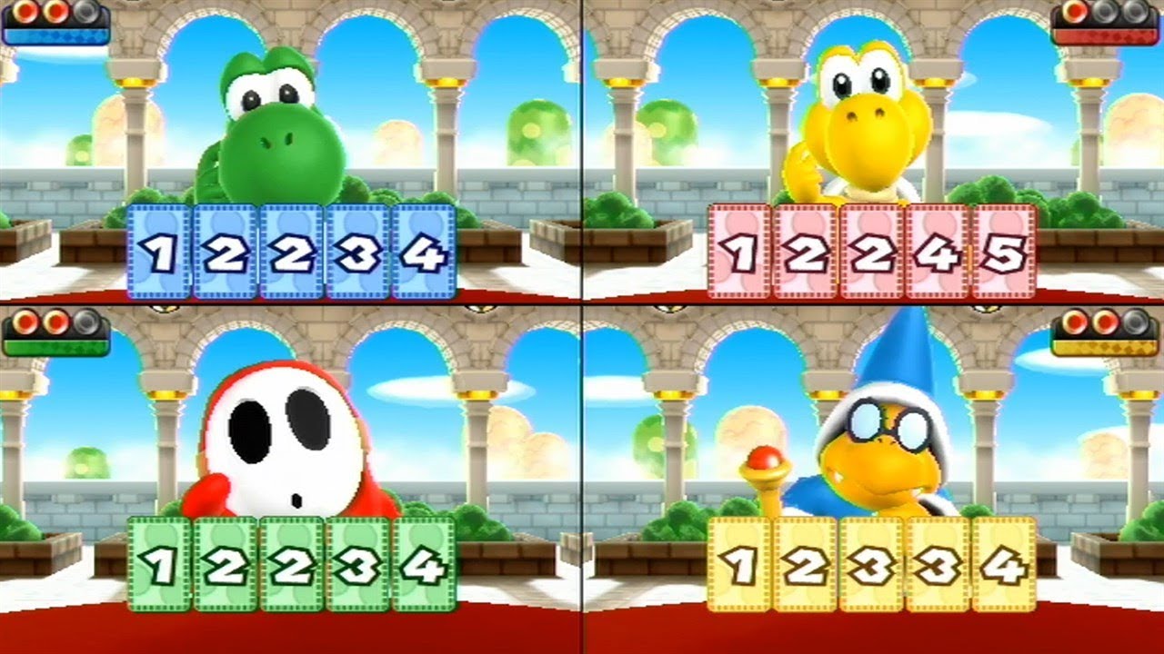 Mario Party 9 Step It Up #100 Card Smarts 3 players draw / Ring Leader ...