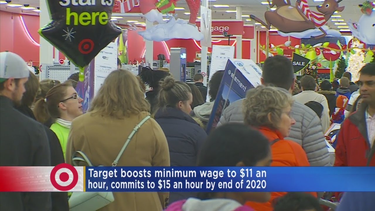 Target To Raise Minimum Wage To $15 By 2020 - YouTube