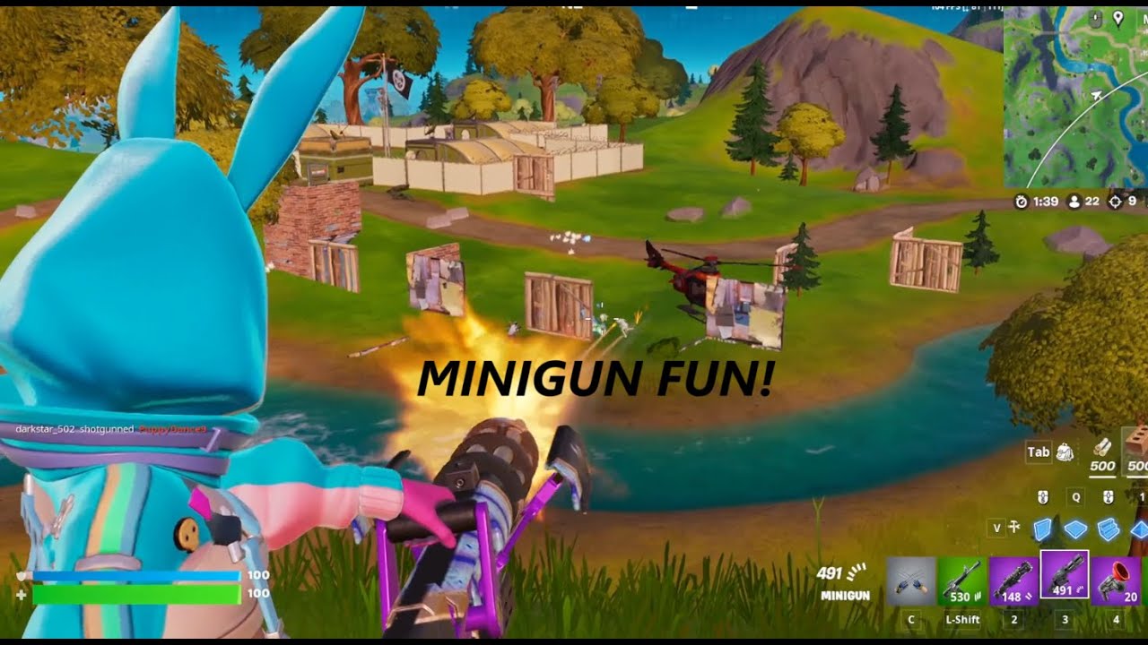 #Shorts - Fortnite Remix - Minigun Fun with 2Scoops - YouTube