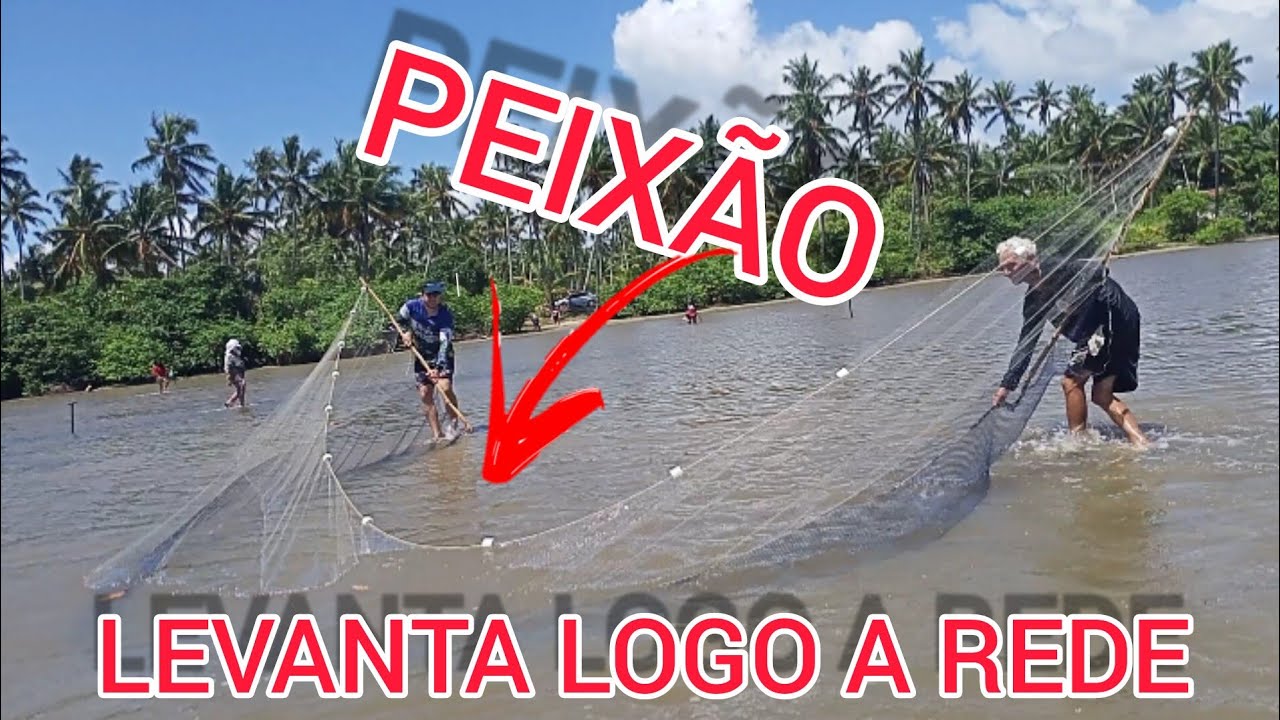 UM PEIXE ENORME ENTROU NA REDE LEVANTA , LEVANTA LOGO PRA ELE NÃO ...