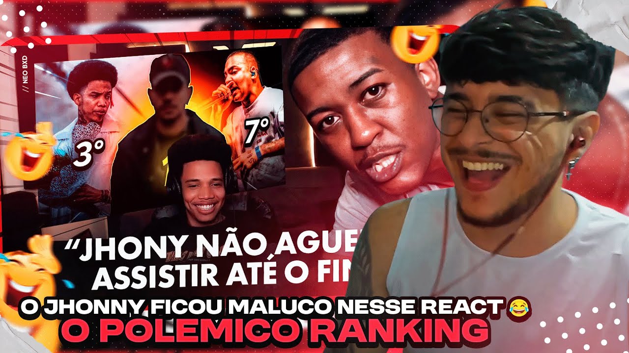 ALAN REAGE A (O MELHOR VÍDEO DO CANAL 🤣) NEO E JHONY REAGEM AO RANKING DOS 30 MELHORES MCS ...