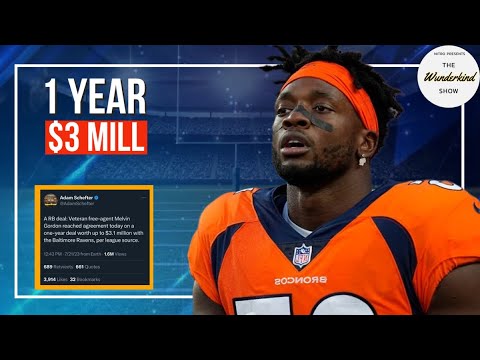 Baltimore Ravens sign Melvin Gordon to a 1 year DEAL!!! #417!!! - YouTube