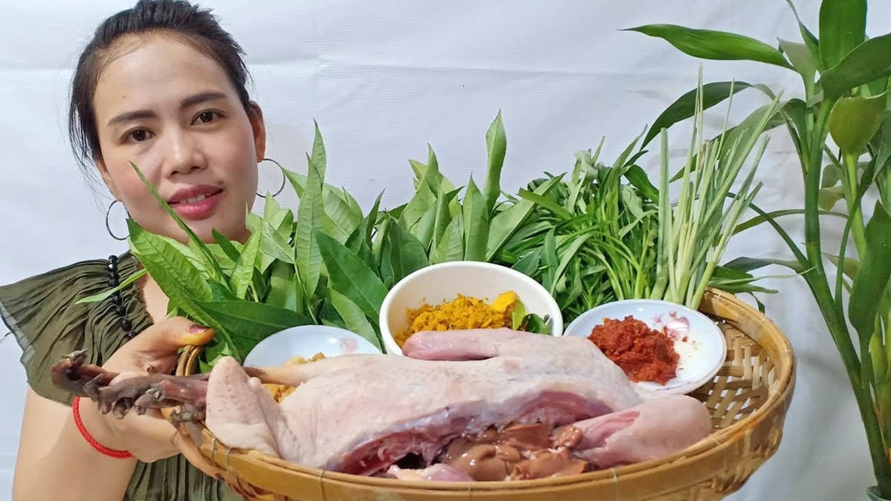Somlor Machu Kreung with natural duck| Cooking And Recipe |😋Yummy Khmer ...