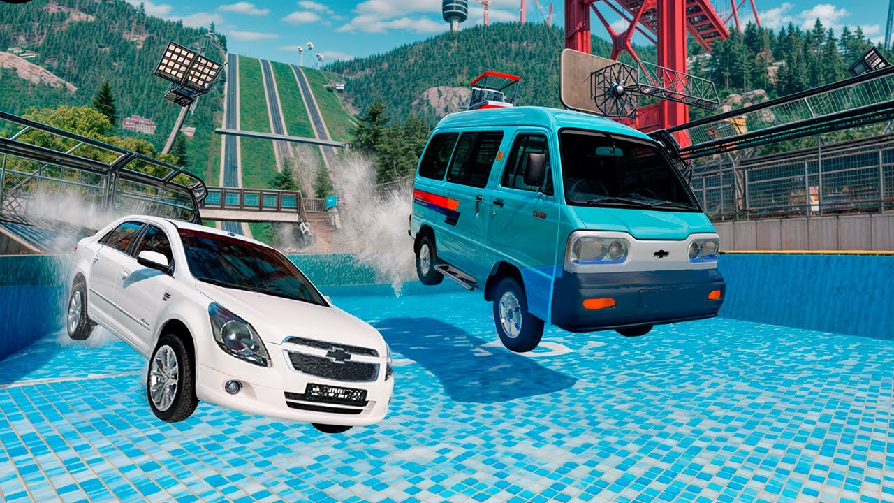 COBALT VA DAMAS 250KM/S TEZLIKDA SUV USTIDA QANCHA VAQT YURA OLDI? - BEAMNG.DRIVE - YouTube