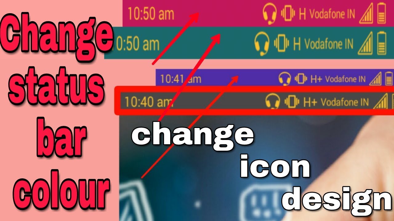 Colorful status bar and beautiful icon - YouTube