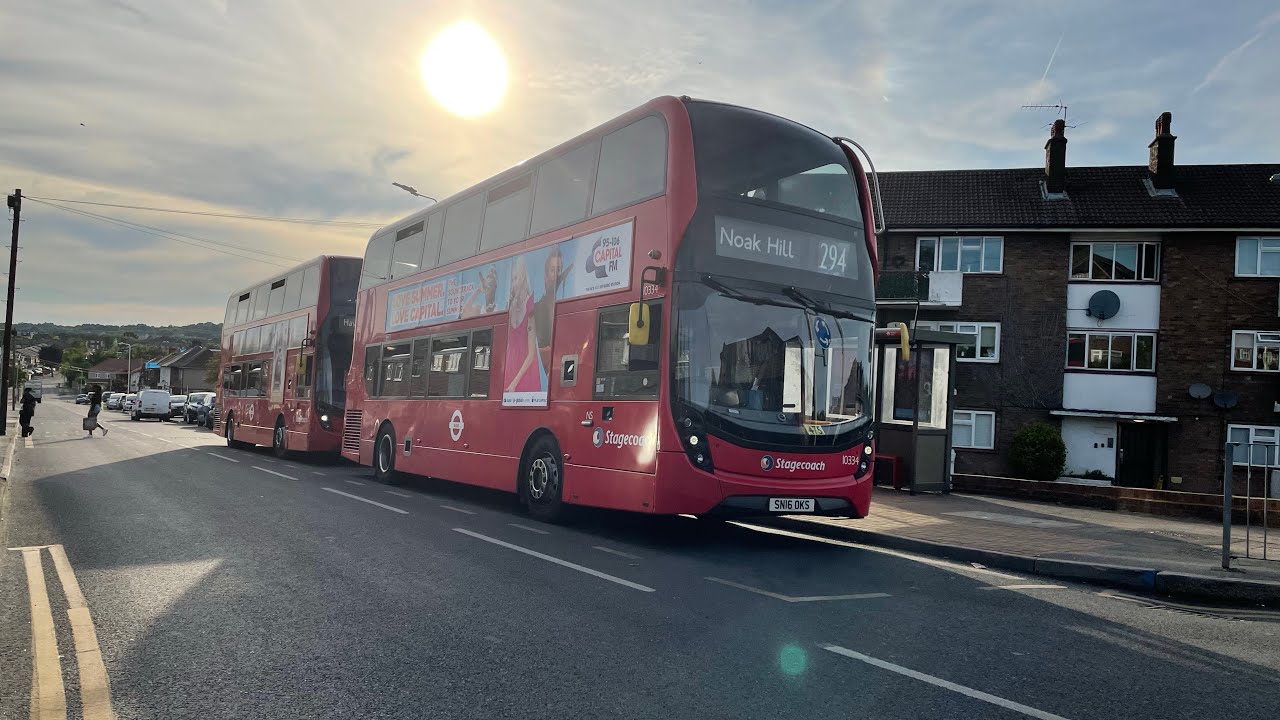 Stagecoach London Not In Service finishing off Route 294 and returning ...