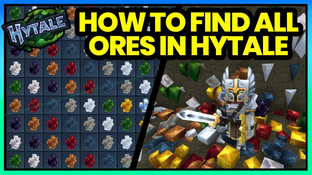 Where to Find All Ores in Hytale | Copper Iron Silver Gold Mithril ...