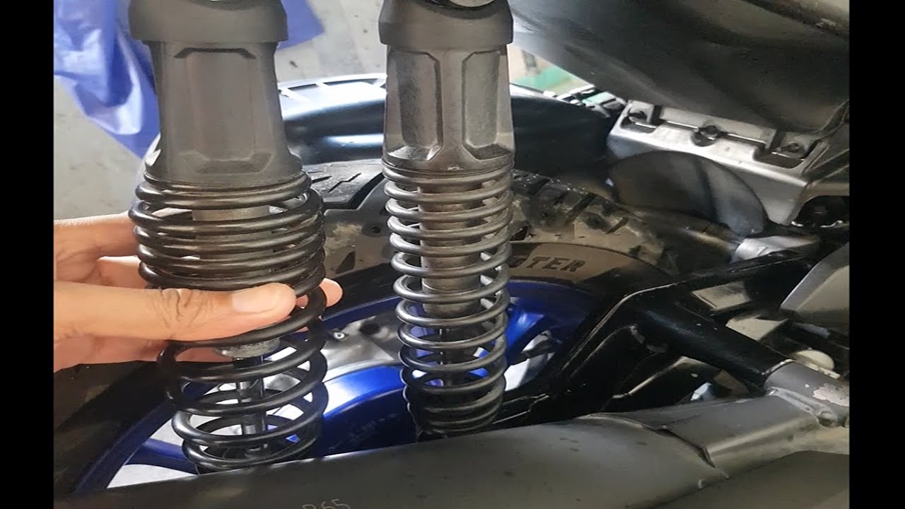 Aerox Rear Shock Replacement - YouTube