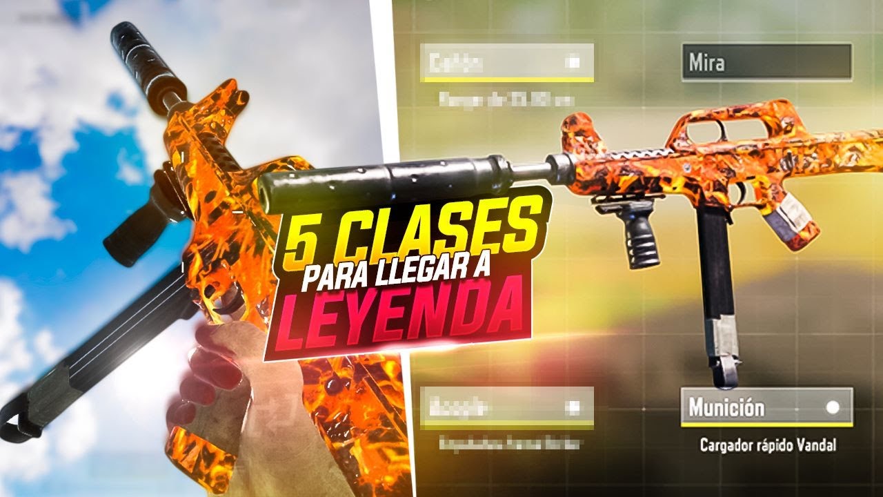 LAS 5 MEJORES CLASES para llegar a LEYENDA | COD mobile - YouTube