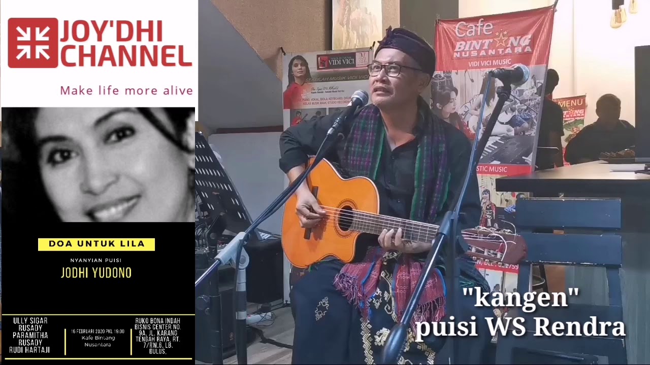 MENYANYIKAN "KANGEN* KARYA WS RENDRA - YouTube