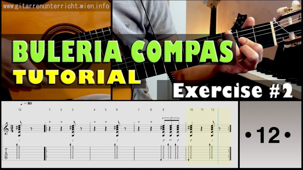 Buleria Tutorial - Basic compas - Compas basico (Exercise #2) - YouTube