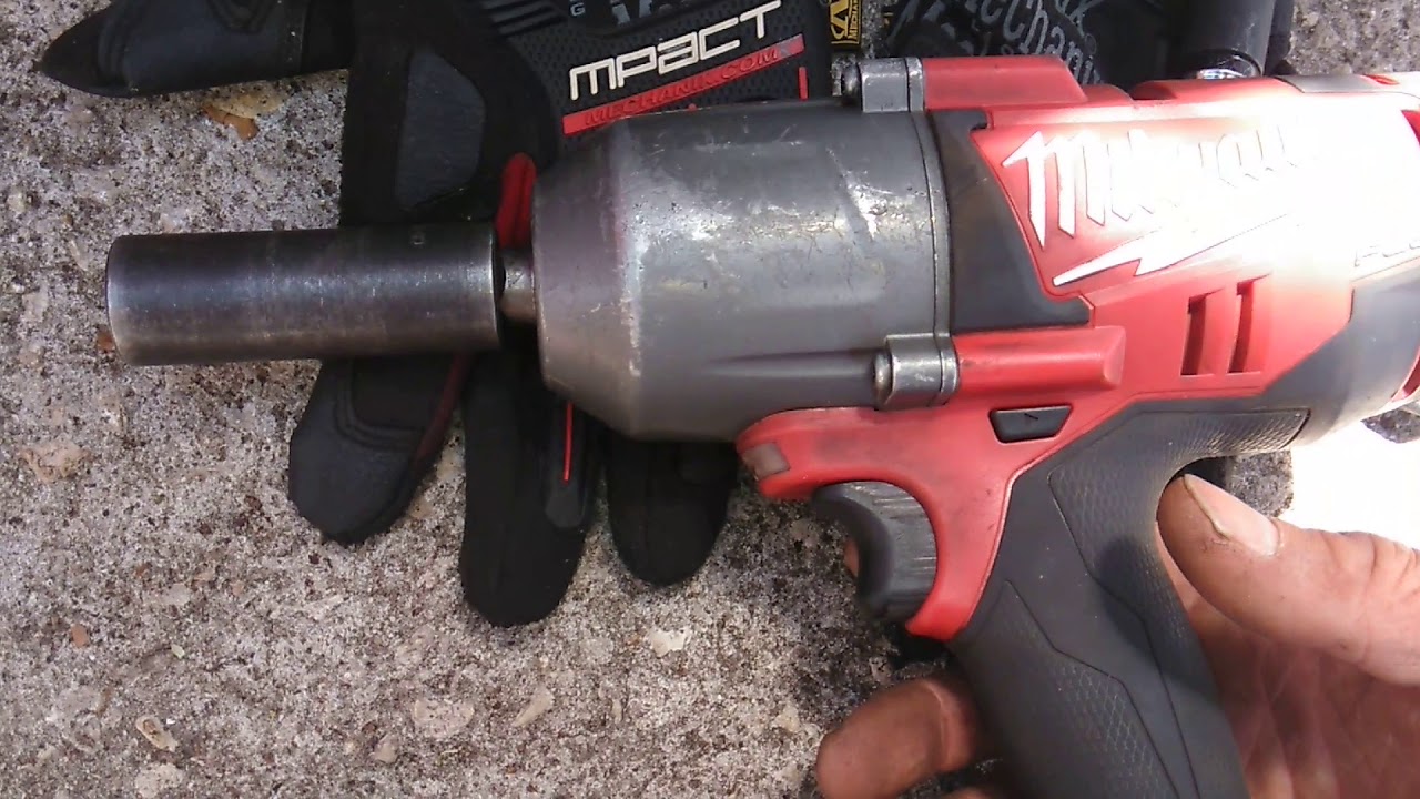😉 Milwaukee 1/2 mid torque impact gun battery operated - YouTube