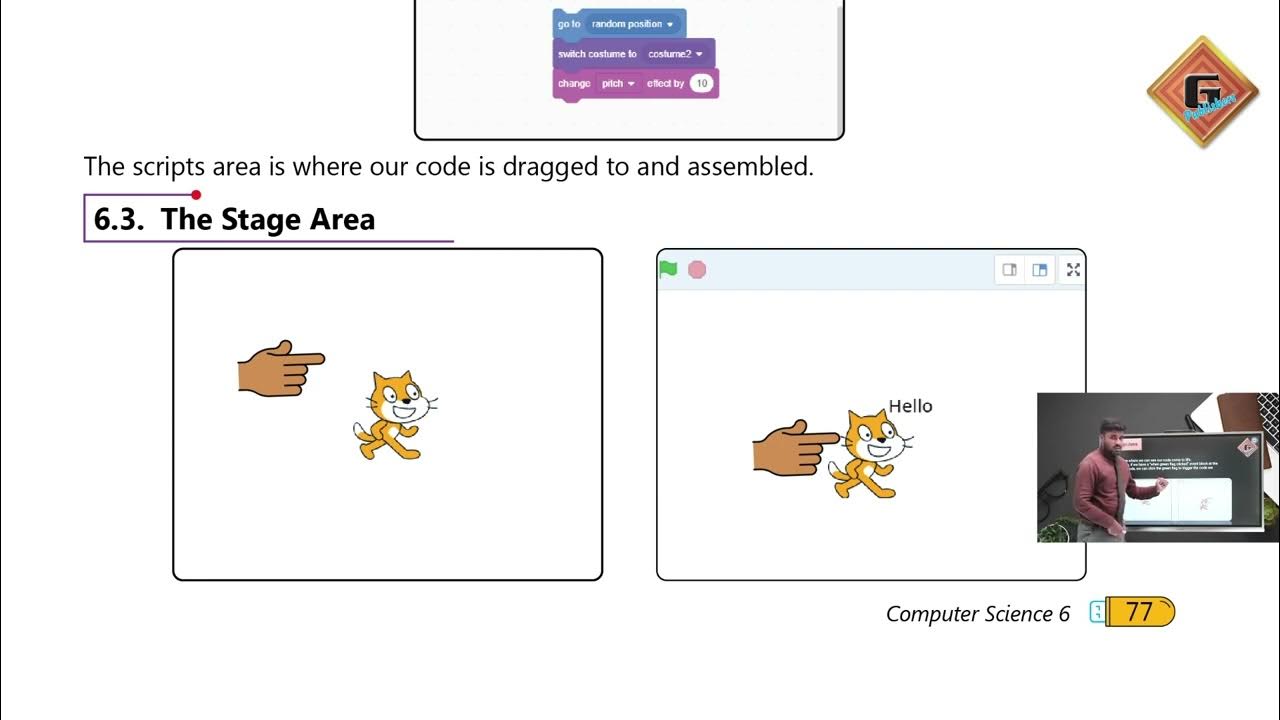 Gohar Computer Science 6|Unit 6|Lec 4|Interface of Scratch - YouTube