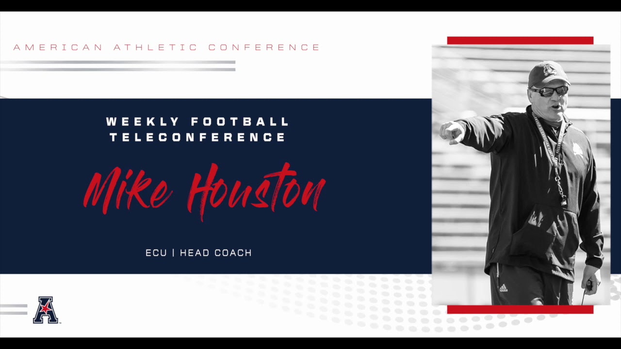 Football Week 1 Teleconference - ECU Head Coach Mike Houston - YouTube