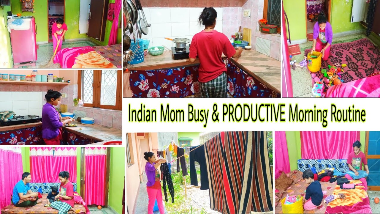 🌺Indian Mom BUSY & PRODUCTIVE🌄 Morning Routine |Tasty Dinner,Aloo Nutri ...
