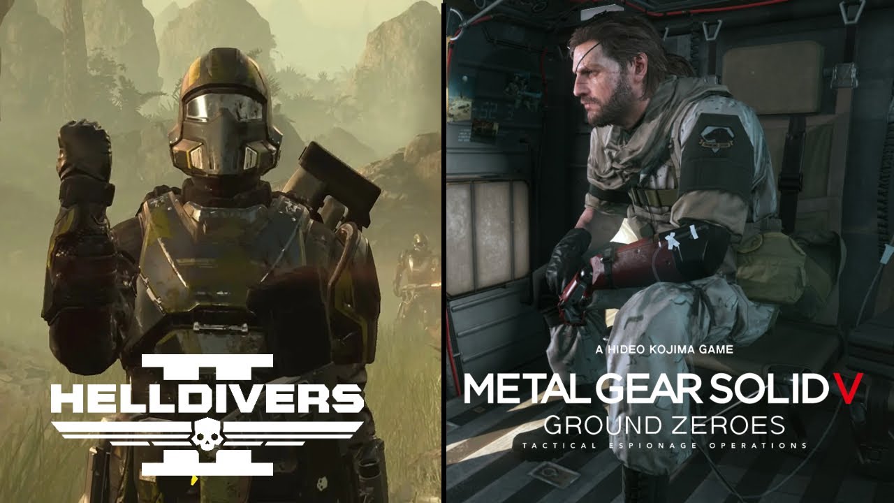 Helldivers 2 vs MGS V: Movement, Animations & Gameplay Compared - YouTube