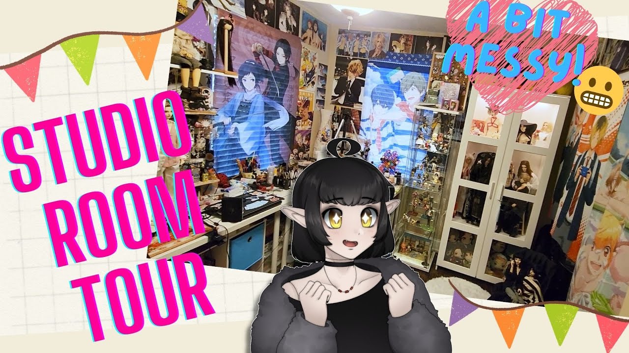 Studio Room Tour | BJD and Anime collection - YouTube