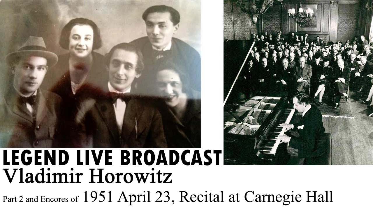 1951 April 23 Vladimir Horowitz Radio Broadcast, Recital at Carnegie ...