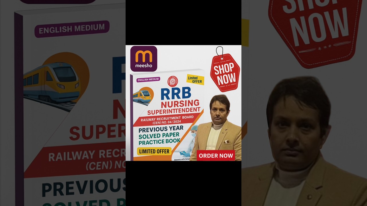 RRB Nursing Superintendent Previous Year Solved Paper & Practice Book ...