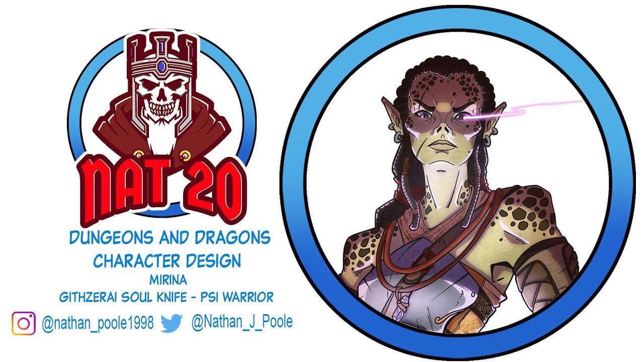 DnD Character Design | Githzerai Soul Knife/Psi Warrior - YouTube