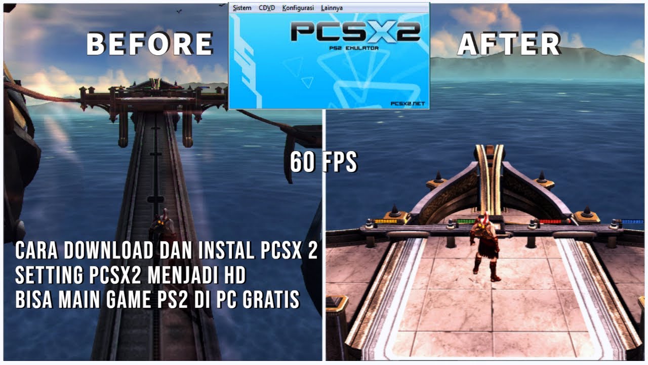 TUTORIAL PCSX2 LENGKAP ! SETINGAN TERBAIK AGAR KUALITAS FULL HD 60 FPS SERTA CARA DOWNLOAD ...
