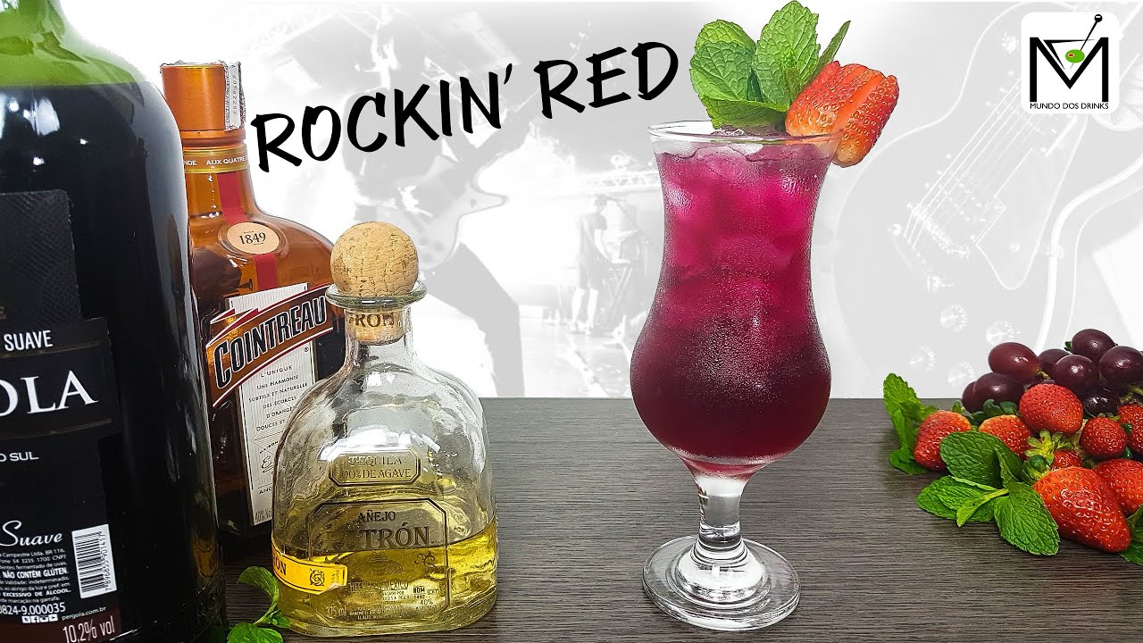 COMO FAZER DRINK ROCKIN´ RED - YouTube