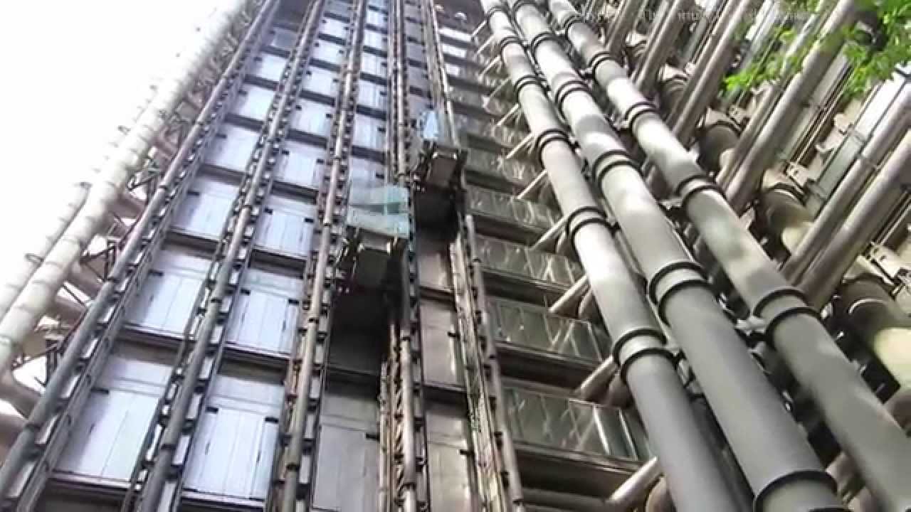 London Skyscrapers Close Up - The Lloyds Building in London - YouTube