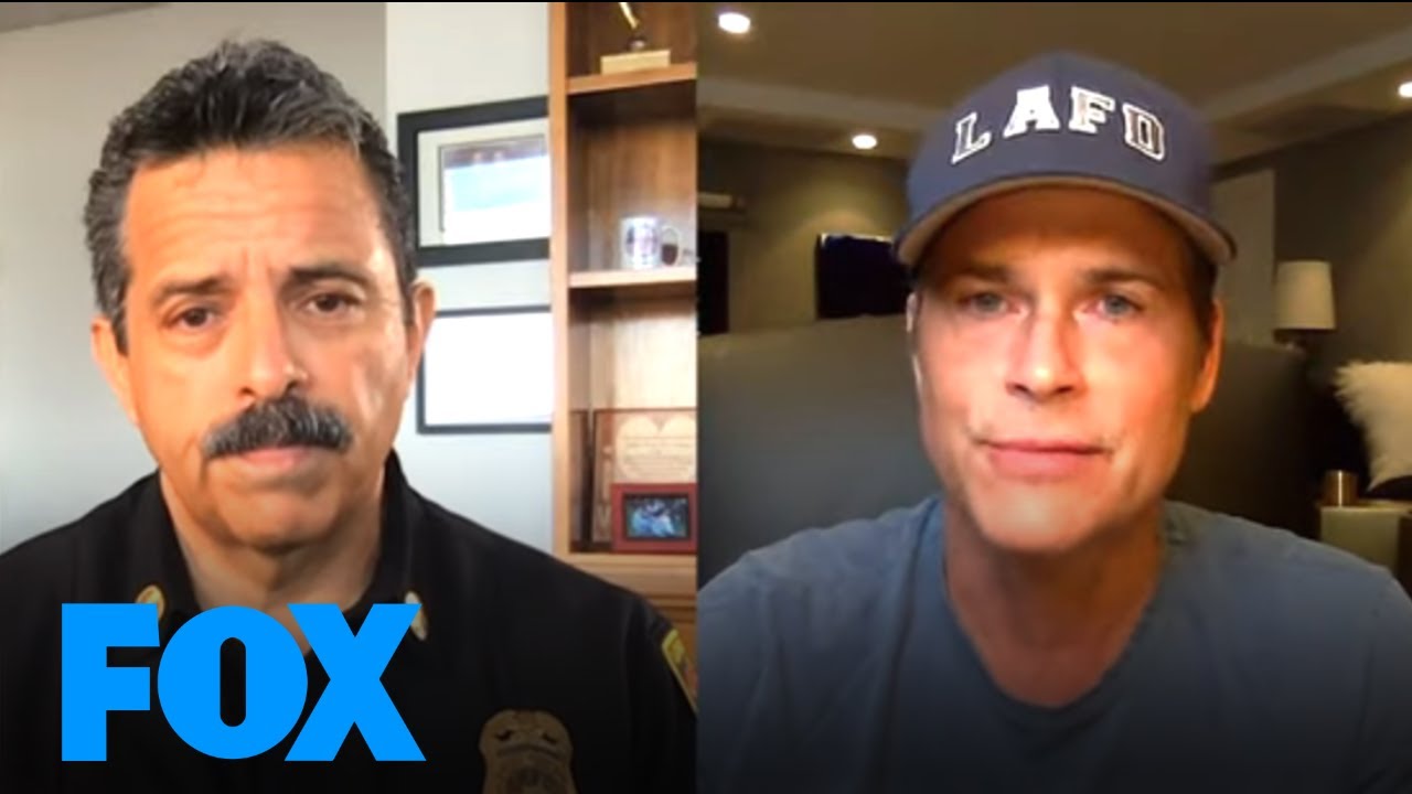 An #AtHomeWith Conversation with Rob Lowe and LAFD Fire Chief Ralph ...