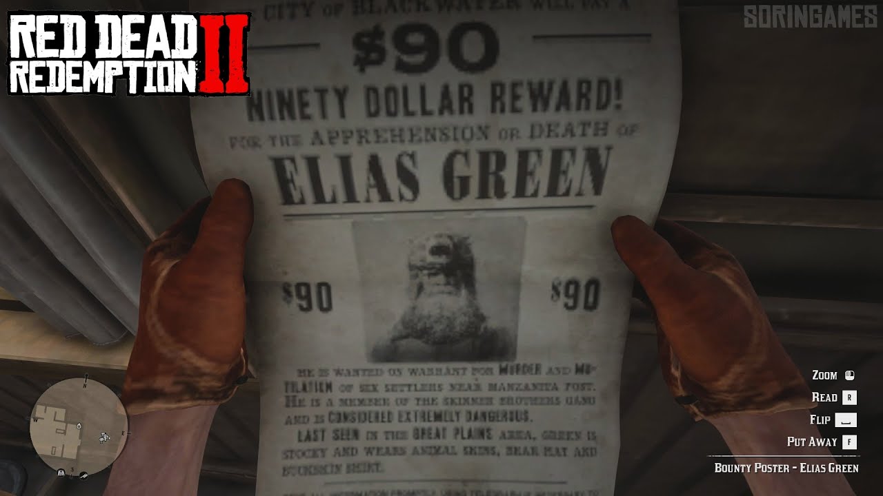 Red Dead Redemption 2 Bounty #9 - Elias Green (HD) - YouTube