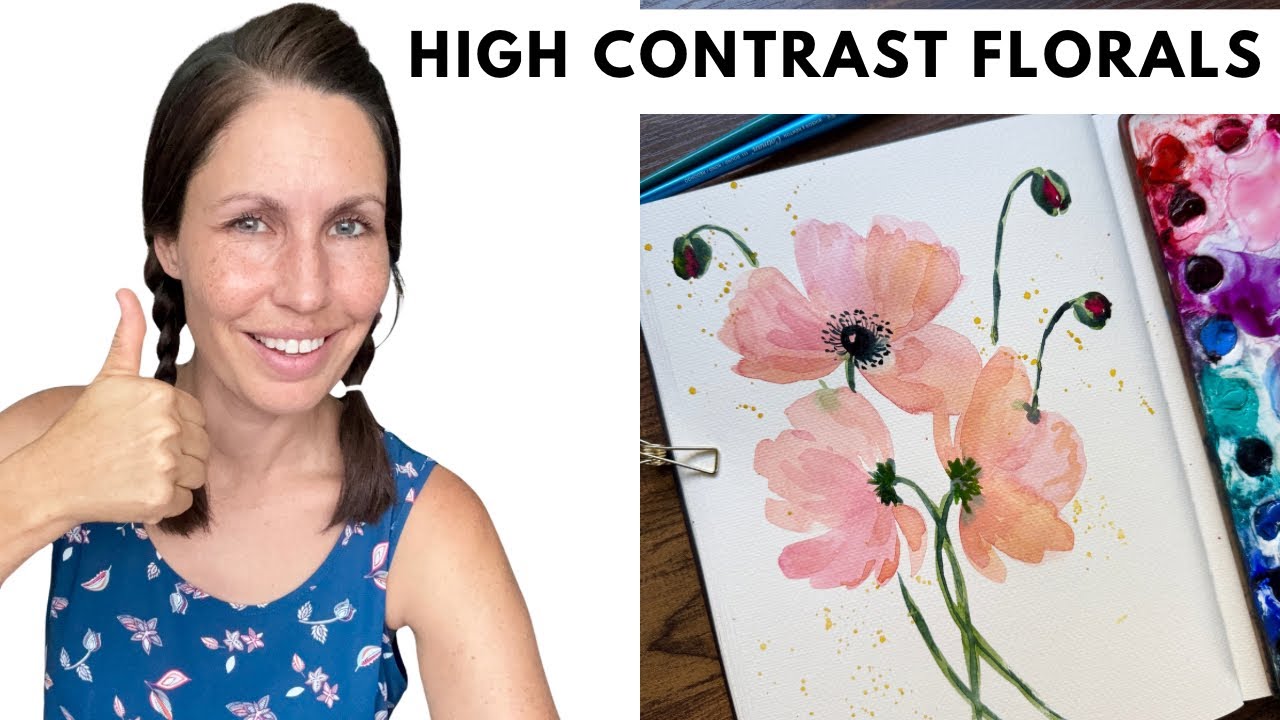Dull watercolor flowers? Here’s how to make them really stand out ...