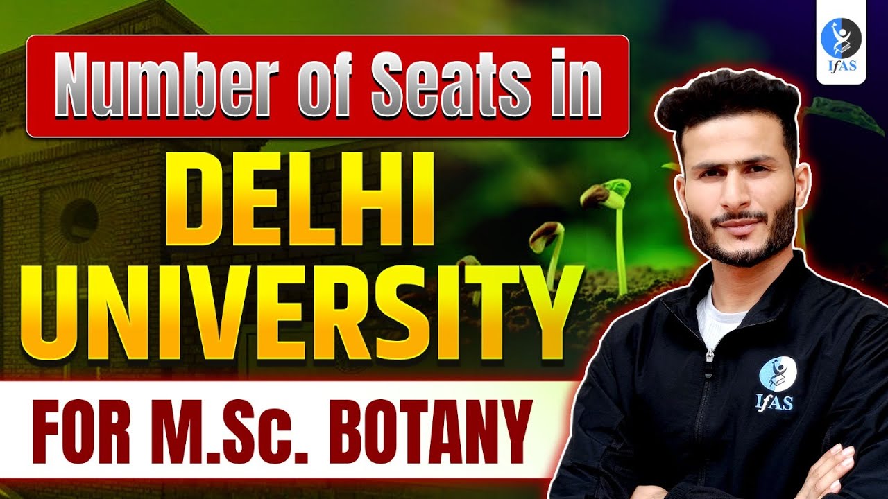 DU MSc Botany Seats Revealed! [Delhi University] | CUET PG - YouTube