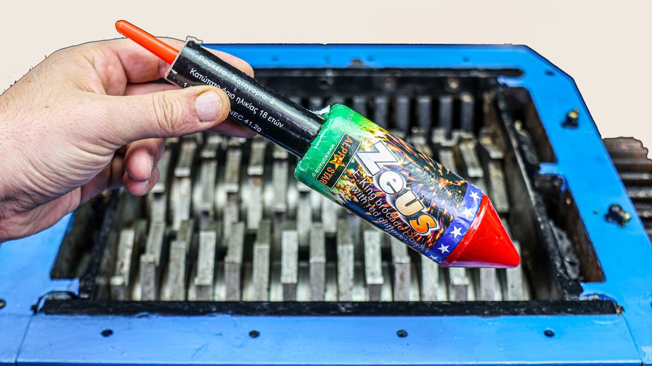 SHREDDING XXL ROCKET AND TOYS | The Crusher - YouTube