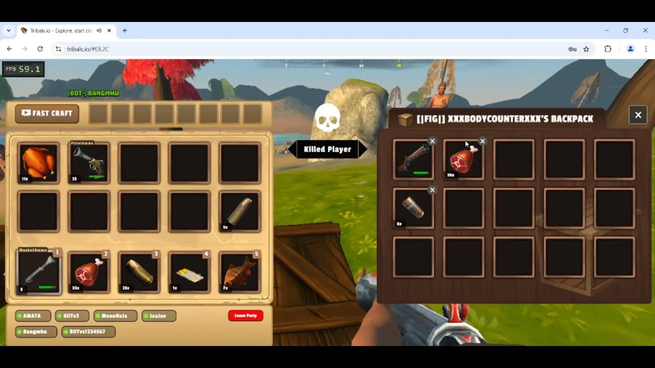 Triblas.io - PVP [ BOT- ] with [TGUN MExYou] VS [ FlG ] - YouTube
