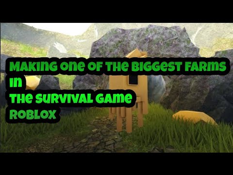 Making One Of The Biggest Farms In The Survival Game Roblox! - YouTube