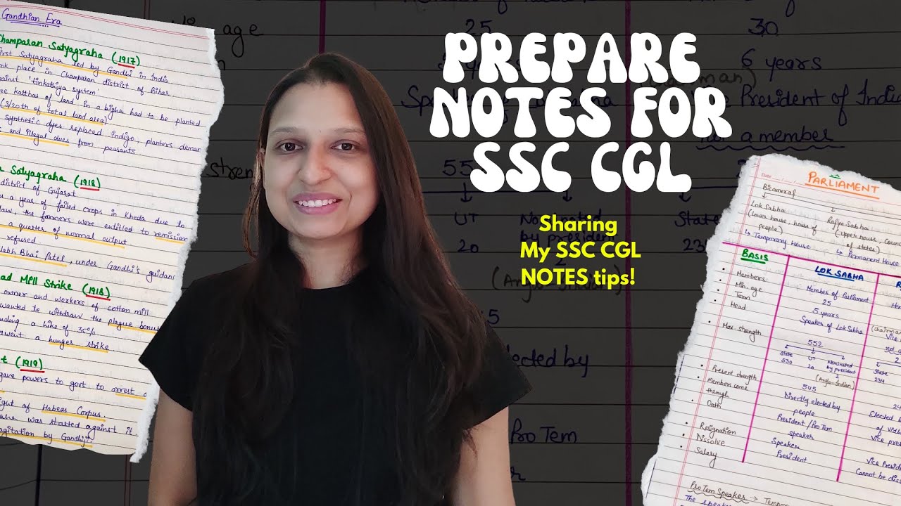 Tips For Making Notes || Sharing SSC CGL Notes - YouTube