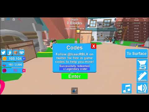 [CODES] How to get THREE LEGENDARY CRATES | Roblox Mining Simulator ...