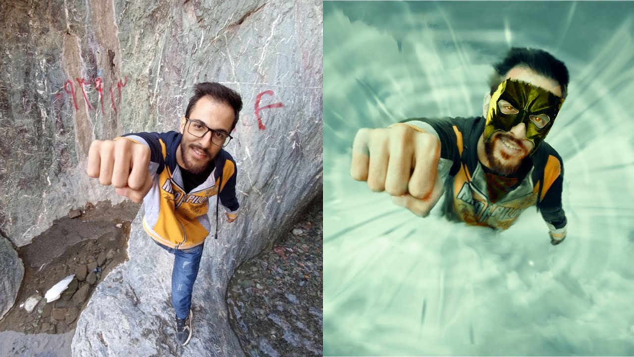 Photo design Photoshop Super hero - YouTube
