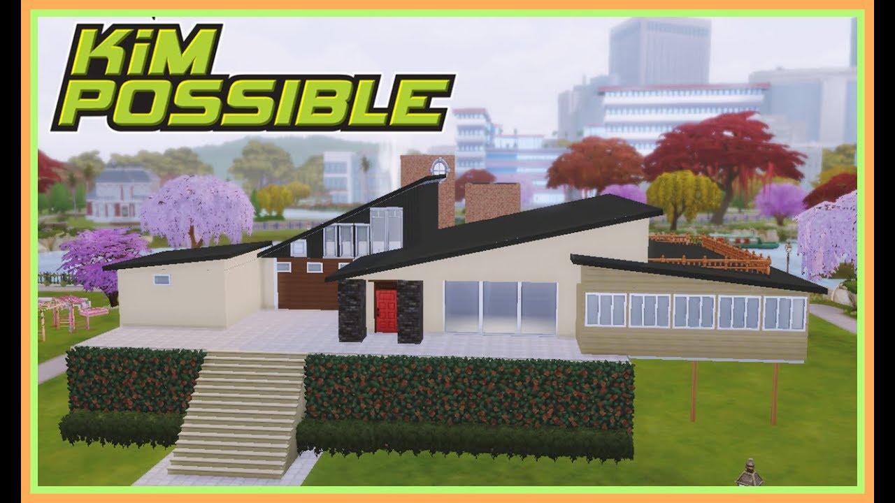 KIM POSSIBLE HOUSE | The Sims 4: Speed Build - YouTube