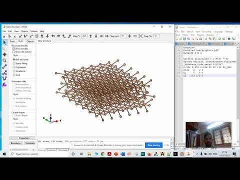1.6 Crystal structure of Graphite using VESTA software - YouTube